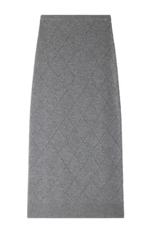 Sandro Pointelle Knit Maxi Skirt