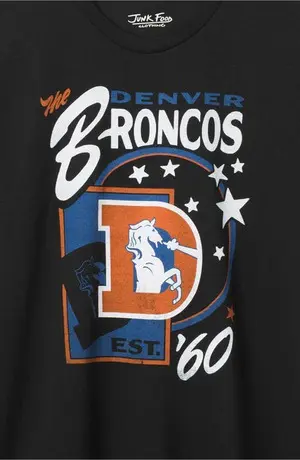 Junk Food Denver Broncos Star Power Cotton Graphic T-shirt