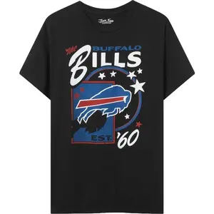 Junk Food Buffalo Bills Star Power Cotton Graphic T-shirt - Black