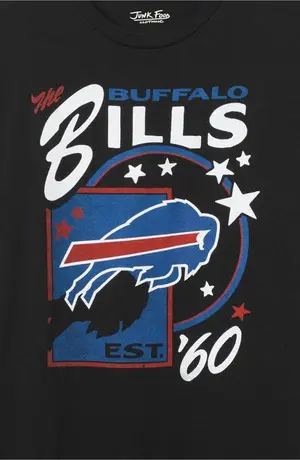 Junk Food Buffalo Bills Star Power Cotton Graphic T-shirt