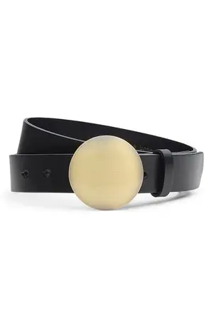 Rag & Bone Dara Leather Belt - Black