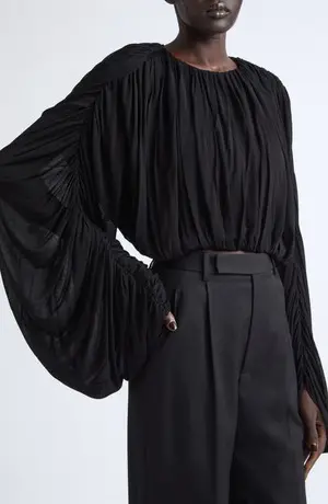 HEIRLOME Micka Ruched Jersey Top