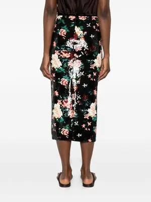 FORTE_FORTE Sequined Midi Skirt