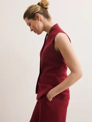 The Fold Clever Crepe Hartley Waistcoat