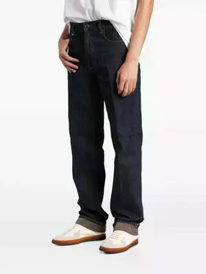 Emporio Armani Logo-plaque Straight-leg Jeans