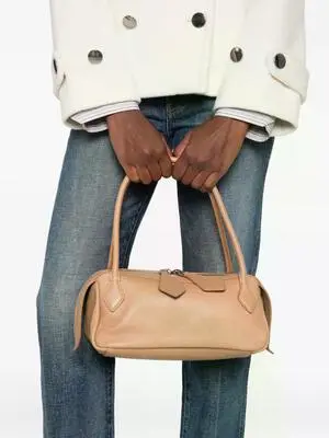MINOBOSSI Anna Leather Tote Bag - Neutrals