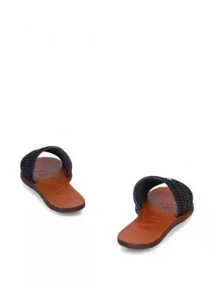 Manebí Palm-tree-patch Woven Sandals
