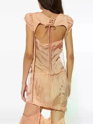 KNWLS Beth Lace-up Top - Pink
