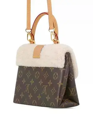 LOUIS VUITTON 2010-2026 Monogram And Shearling Locky Bb Satchel