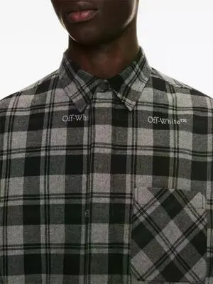 Off-White Check-print Padded Overshirt