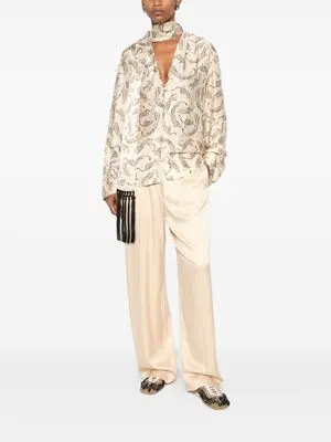 FORTE_FORTE Fringed Shirt