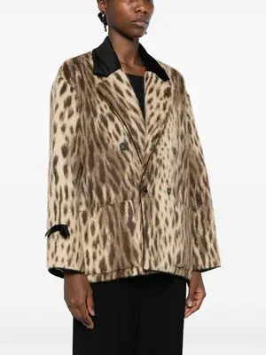 FORTE_FORTE Wool Blend Double-breasted Jacket