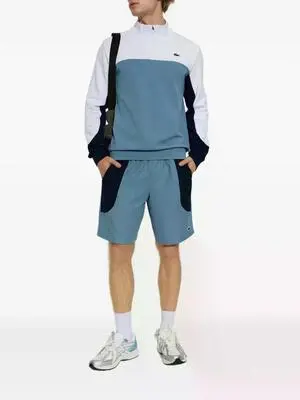 Lacoste Colour-block Quarter-zip Sport Sweatshirt