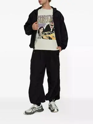 WILLY CHAVARRIA Street Moves Bufallo Graphic-print Distressed T-shirt - Neutrals