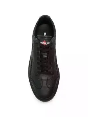 Dsquared2 Rider Logo-embossed Leather Sneakers