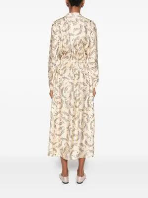 FORTE_FORTE Printed Long Dress