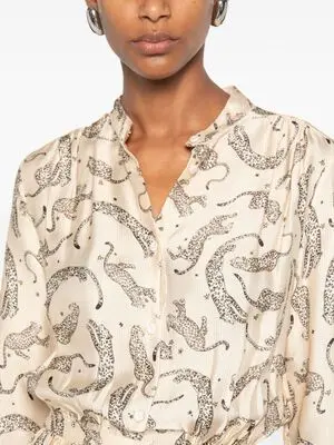 FORTE_FORTE Printed Long Dress