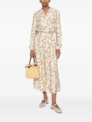 FORTE_FORTE Printed Long Dress