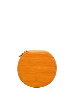 LOUIS VUITTON 1990-2010 Epi Ecrin Bijoux Travel Jewelry Case - Orange