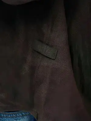 ARTE ANTWERP Dusty Zip-up Linen Shirt - Brown