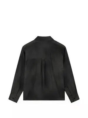 ARTE ANTWERP Dusty Zip-up Linen Shirt - Brown