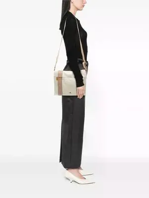 Hermès 1990-2010 Canvas Fourre Tout Besace Mm Crossbody Bag - Neutrals