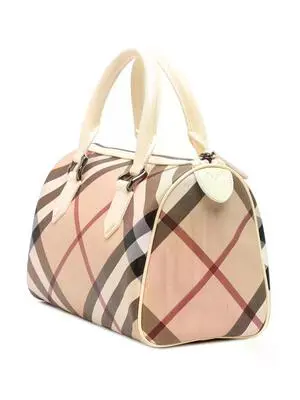 Burberry 2000-2017 Supernova Check Canvas Chester Boston Bag