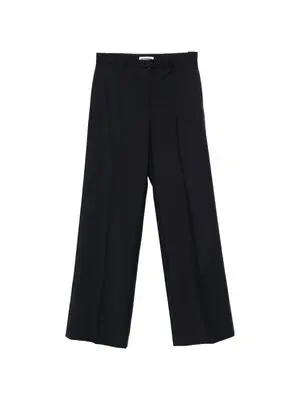 JIL SANDER Wool Straight Trousers - Multicolor