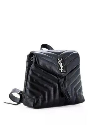 Saint Laurent Loulou Matelasse Chevron Leather Small Backpack