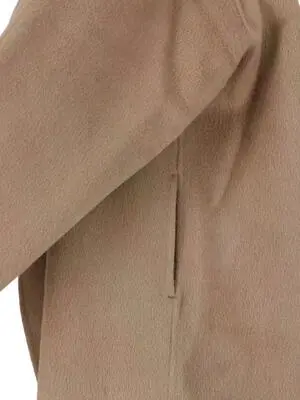 Almada Label High-neck Concealed-fastening Coat
