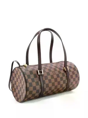 LOUIS VUITTON Papillon Handbag Damier 30 Satchel - Brown