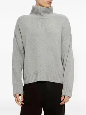 LISA YANG Olai Roll-neck Sweater - Grey