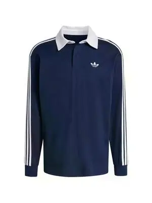 Adidas 3-stripes Long-sleeve Polo Shirt