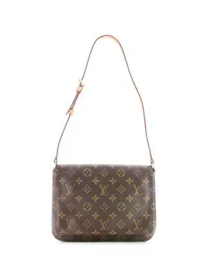 LOUIS VUITTON Musette Tango Handbag Monogram Canvas Shoulder Bag - Brown