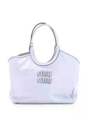 Miu Miu Ivy Leather Medium Tote Bag