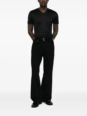 Gucci Silk V-necked T-shirt