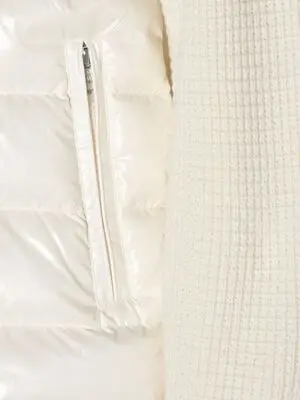 Moncler Wool And Nylon Padded Cardigan