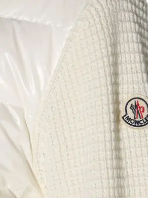 Moncler Wool And Nylon Padded Cardigan
