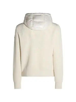 Moncler Wool And Nylon Padded Cardigan