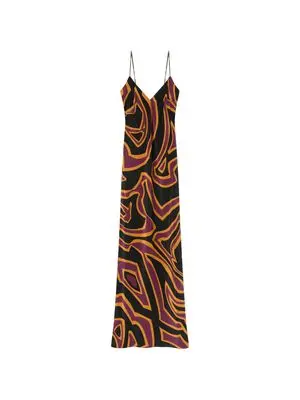 Emilio Pucci Silk Long Dress - Multicolor