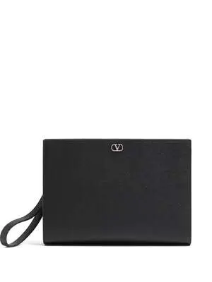 Valentino Garavani Vlogo Signature Leather Pouch - Multicolor