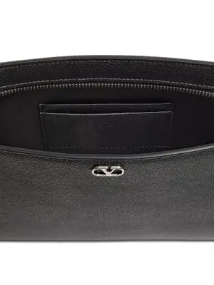 Valentino Garavani Vlogo Signature Leather Pouch
