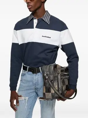 Acne Studios Logo Cotton Polo Shirt - Multicolor