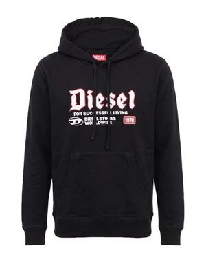 DIESEL® Sweatshirt Size Cotton, Polyester - Black