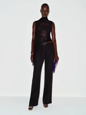 REFORMATION Alessandra Knit Top - Black