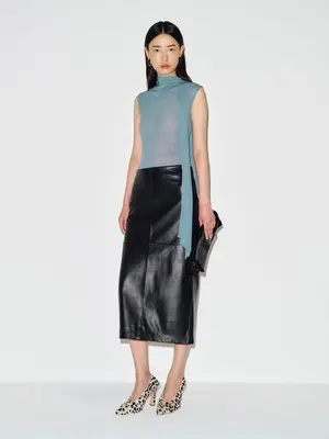 REFORMATION Alessandra Knit Top Blue