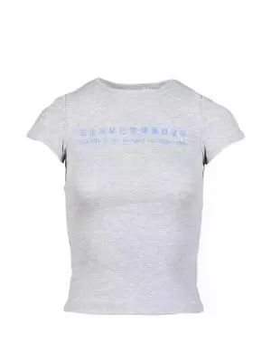 PRAYING Graphic-print T-shirt - Grey