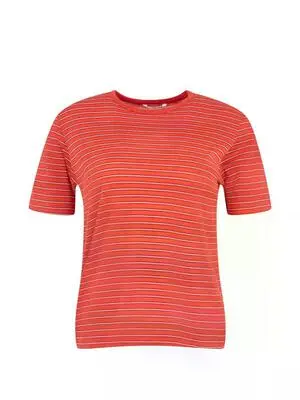 Auralee Striped T-shirt - Red