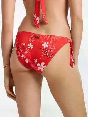 Vilebrequin Floral-print Side-tie Bikini Bottoms