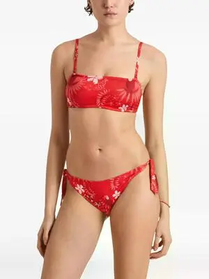 Vilebrequin Floral-print Side-tie Bikini Bottoms